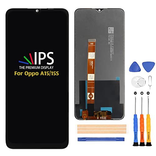 A-MIND for Oppo A15/A15s CPH2185 CPH2179 Screen Replacement LCD Display Touch Digitizer Full Assembly Repair Kits with Tools