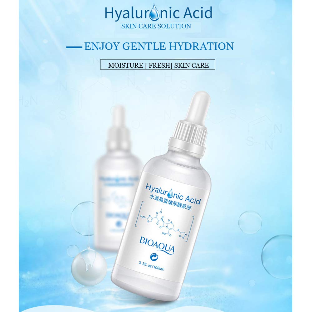 BIOAQUA Hyaluronic Acid Face Cleanser Moisturizing and Smoothing Essence Restoring Oil Balance 100ml