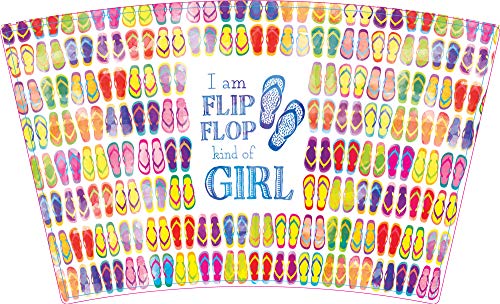 Flip Flop Kind of Girl Stainless Steel 16 oz Travel Mug with Lid