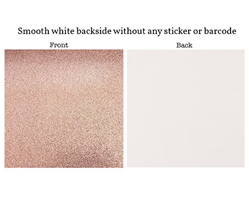 Crafasso 12" x 12" 300gms heavy & premium cardstock, 15 sheets, rose gold(Pink scheme)