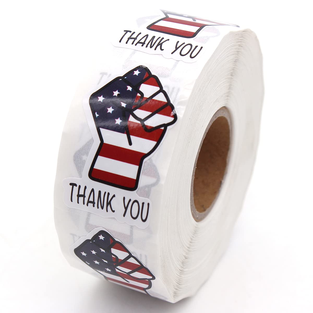Littlefa 1.5ā Thank You with America Flag Design Stickers,Thank You Stickers,Bakeries Stickers,Handmade Stickers,Small Business Stickers, Envelopes Stickers, Gift Bags Packaging 500 PCS