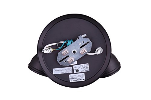 CANARM ICW622A02ORB10 LTD Polo 2 Light Ceiling/Wall, Oil Rubbed Bronze with Adjustable Heads