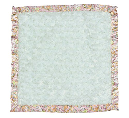 Bearington Baby Small Swirly Security Blankie, 16" x 16"