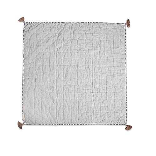 Crane Baby Blanket, Soft Cotton Quilted Nursery and Toddler Blanket for Boys and Girls, Copper, 36β x 36β, Ezra Print