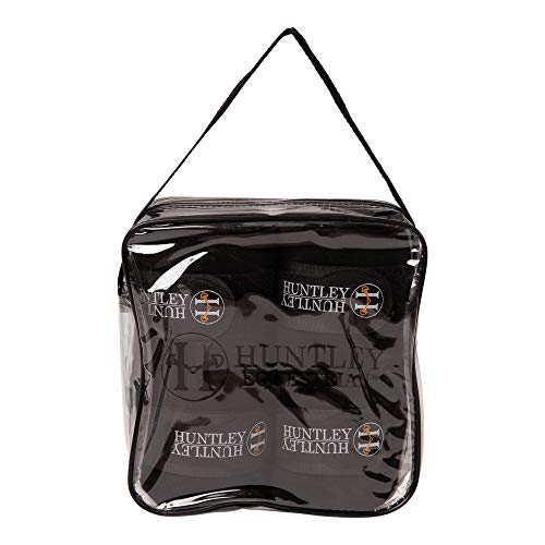 Huntley Equestrian Polo Wraps for Horses: Protective Leg Support Bandage for Training, Exercising, Turnout- 4 Wraps (Black)