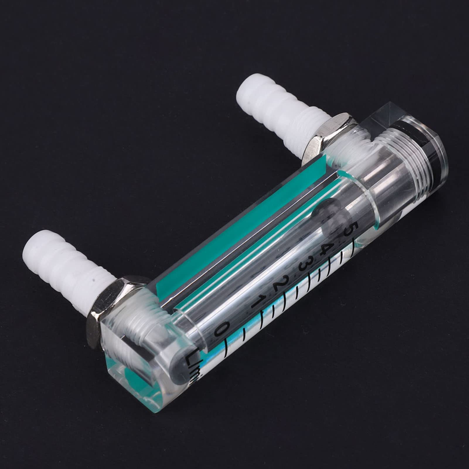 Oxygen Air Flow Meter, LZQ-1 Air Flow Rate Gauge 1~5LPM Oxygen Carbon Dioxide Measuring Flowmeter Gauge, Gas Flowmeter