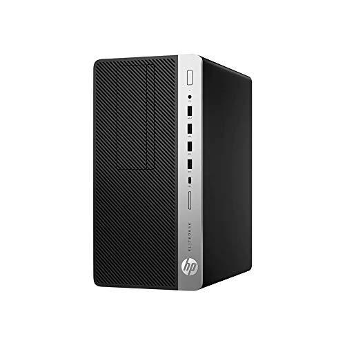 HP 2020 EliteDesk 705 G4 Microtower Desktop Computer, AMD PRO A10-9700 Processor, 8GB DDR4 RAM, 500GB HDD, AMD Radeon R7 Graphics, Keyboard+Mouse, VGA, Win 10 Pro, Black, 32GB Snow Bell USB Card