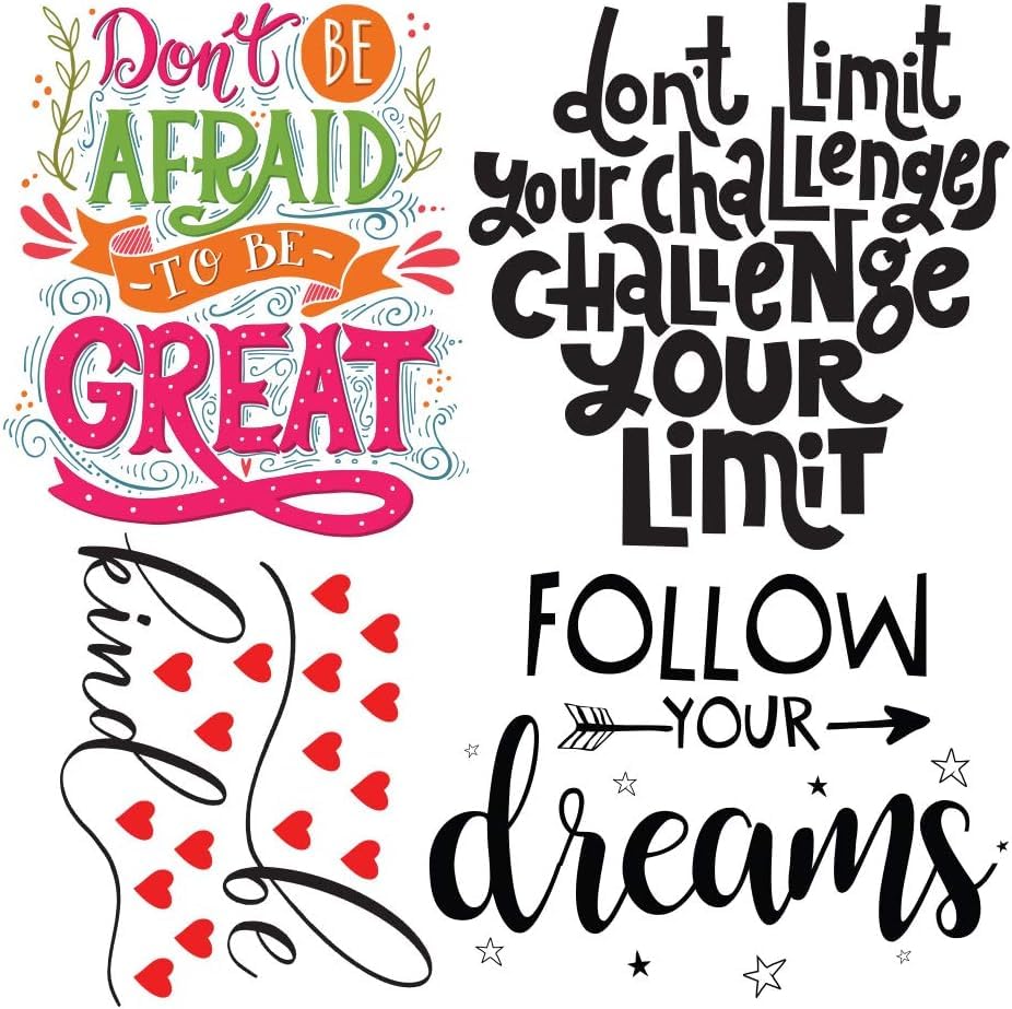 Inspirational Wall Decals for Classrooms and Room Décor- Reusable Inspirational Quotes Adhesive Wall Decals - Must Haves for Teachers, Classroom Essentials,Preschool, Elementary, Daycare, School