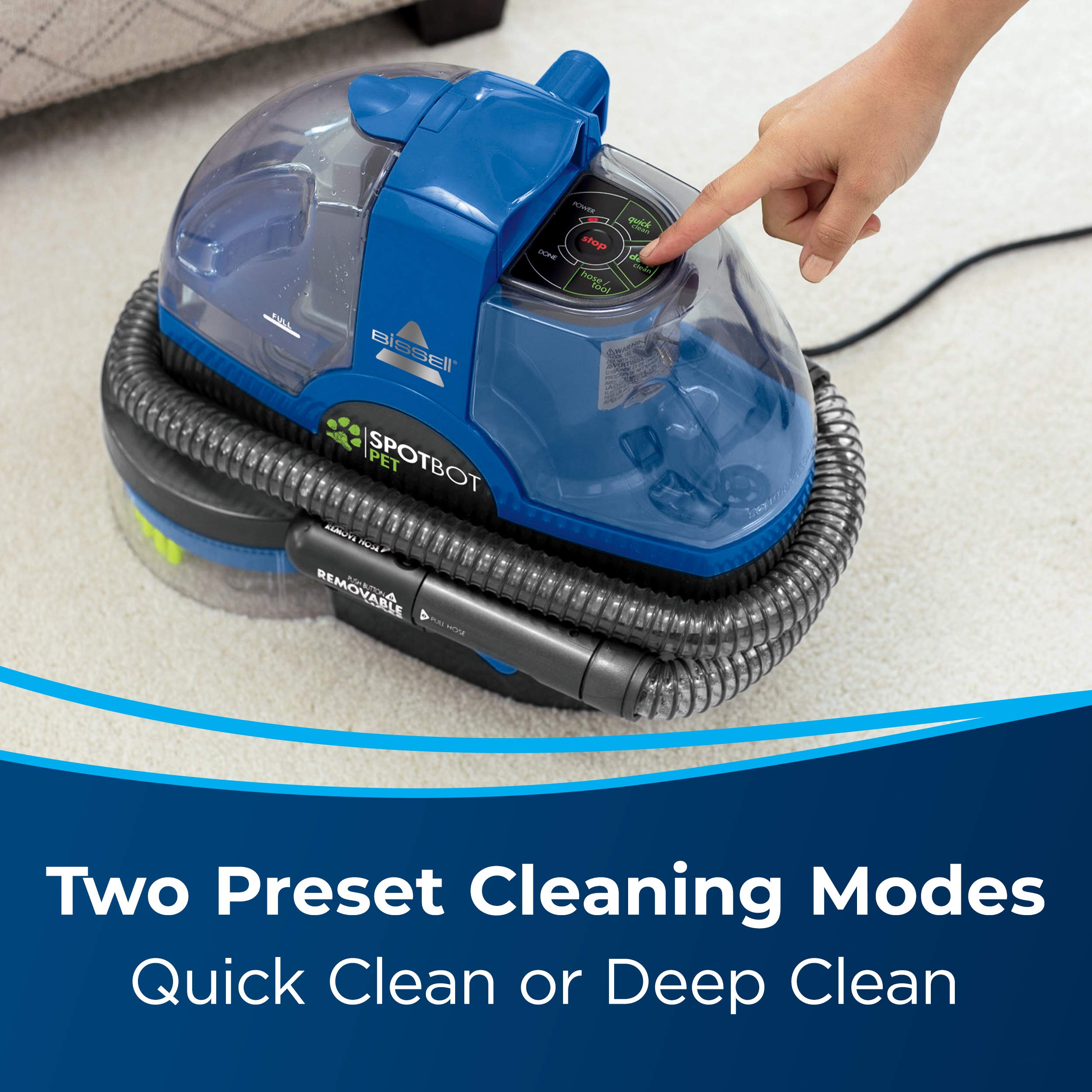 Bissell SpotBot Pet handsfree Spot and Stain Portable Deep Cleaner, Blue, 2117A
