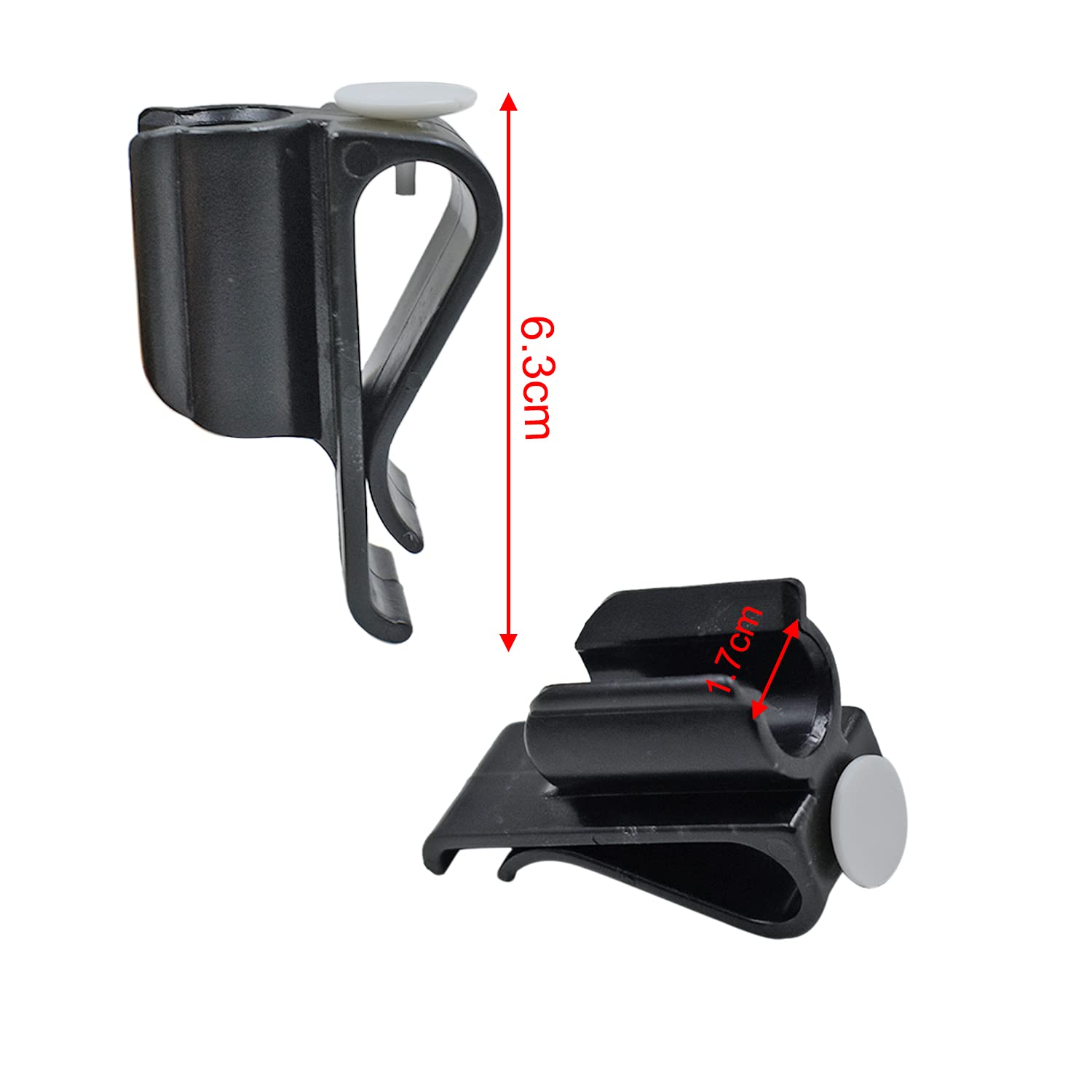 2PCS Golf Club Bag Clips On Putter Clamp Holder Organizer Value Durable Plastic Black Putting Clip Golf Accessories for Men Women Golfer
