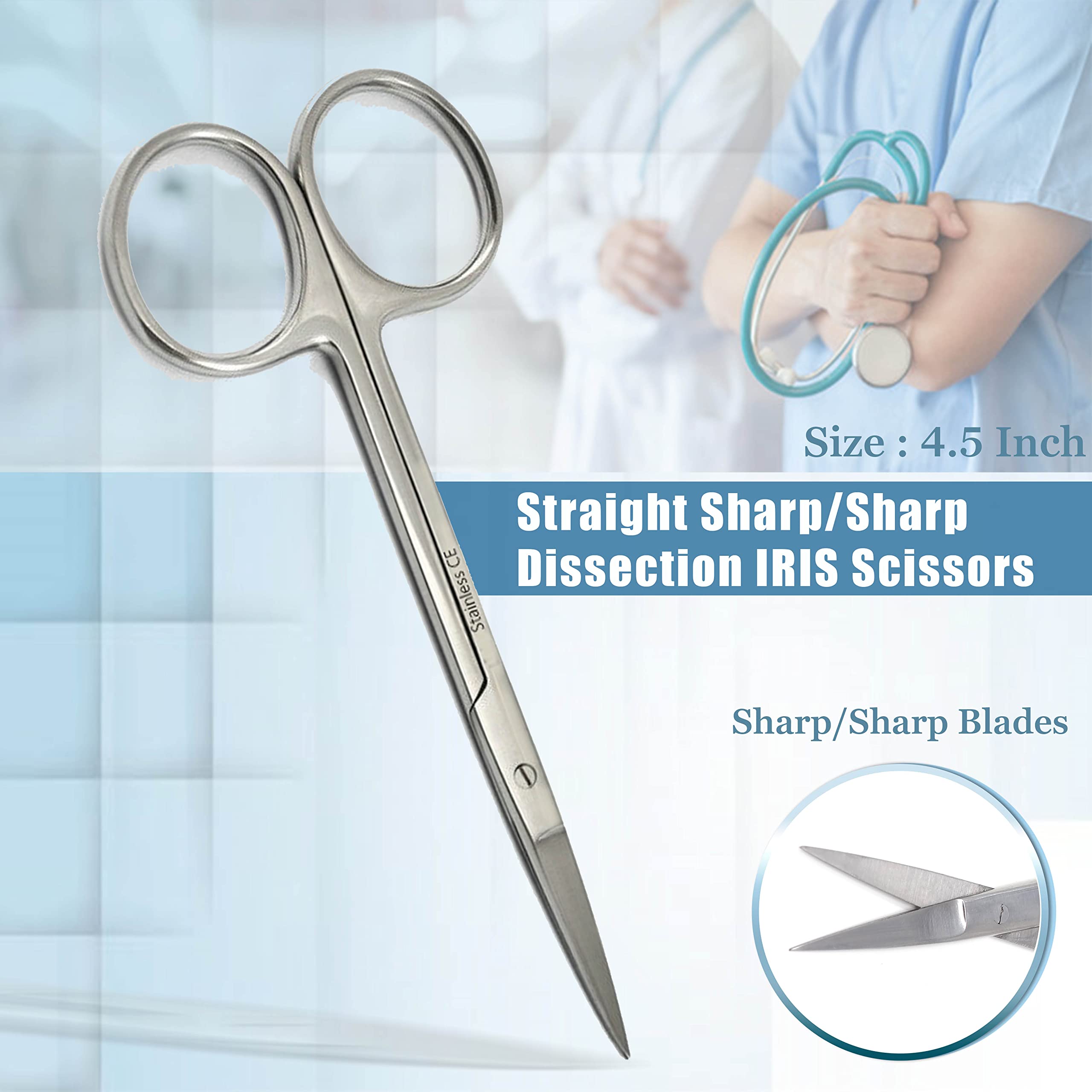 A2ZScilab Plant Study & Plant Research Kit, 17 PC - Botany Dissection kit for Lab and Field Study - Stainless Steel Scissors Forceps Scalpel Handle Glass Dropper + FREE Sharp Blades & Ruler in a Case