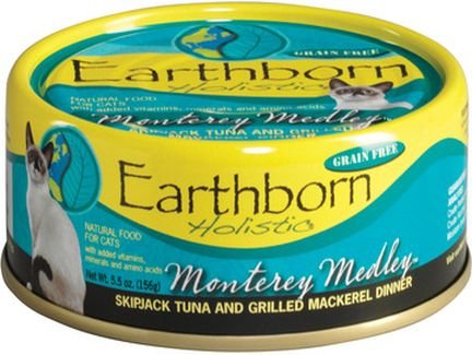 Earthborn Holistic Wet Cat Food Variety Pack - 3 Flavors (Catalina Catch, Harbor Harvest, and Monterey Medley) - 3 Ounces Each (12 Total Cans)