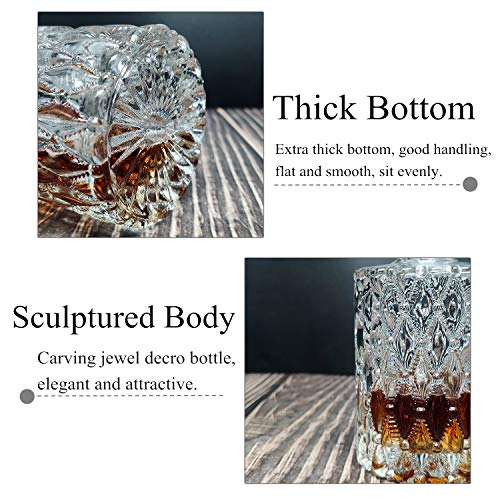 Bitters Bottle - Jewel Bitter Bottle For Cocktail, 6oz / 175ml, Glass Dahs Bottle With Gold Plated Cork Dasher Top - DSBT0011 (1, Gold)