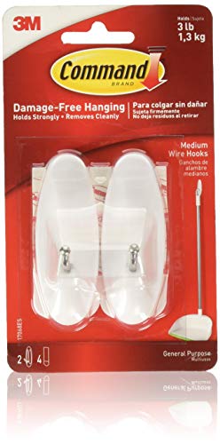 Command Strips 17068 Medium Command™ Wire Hooks 2 Count