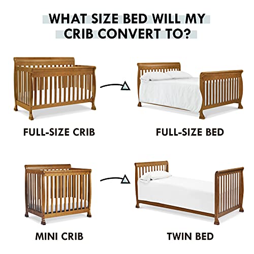 DaVinci Twin/Full Size Bed Conversion Kit (M4799) in Chestnut