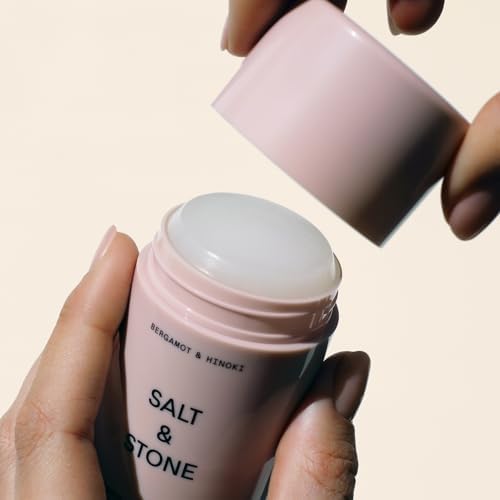 SALT & STONE Sensitive Skin Deodorant | Natural Deodorant Gel for Women and Men, Aluminum Free, Baking Soda Free, Vegan | Bergamot & Eucalyptus (2.6 oz)