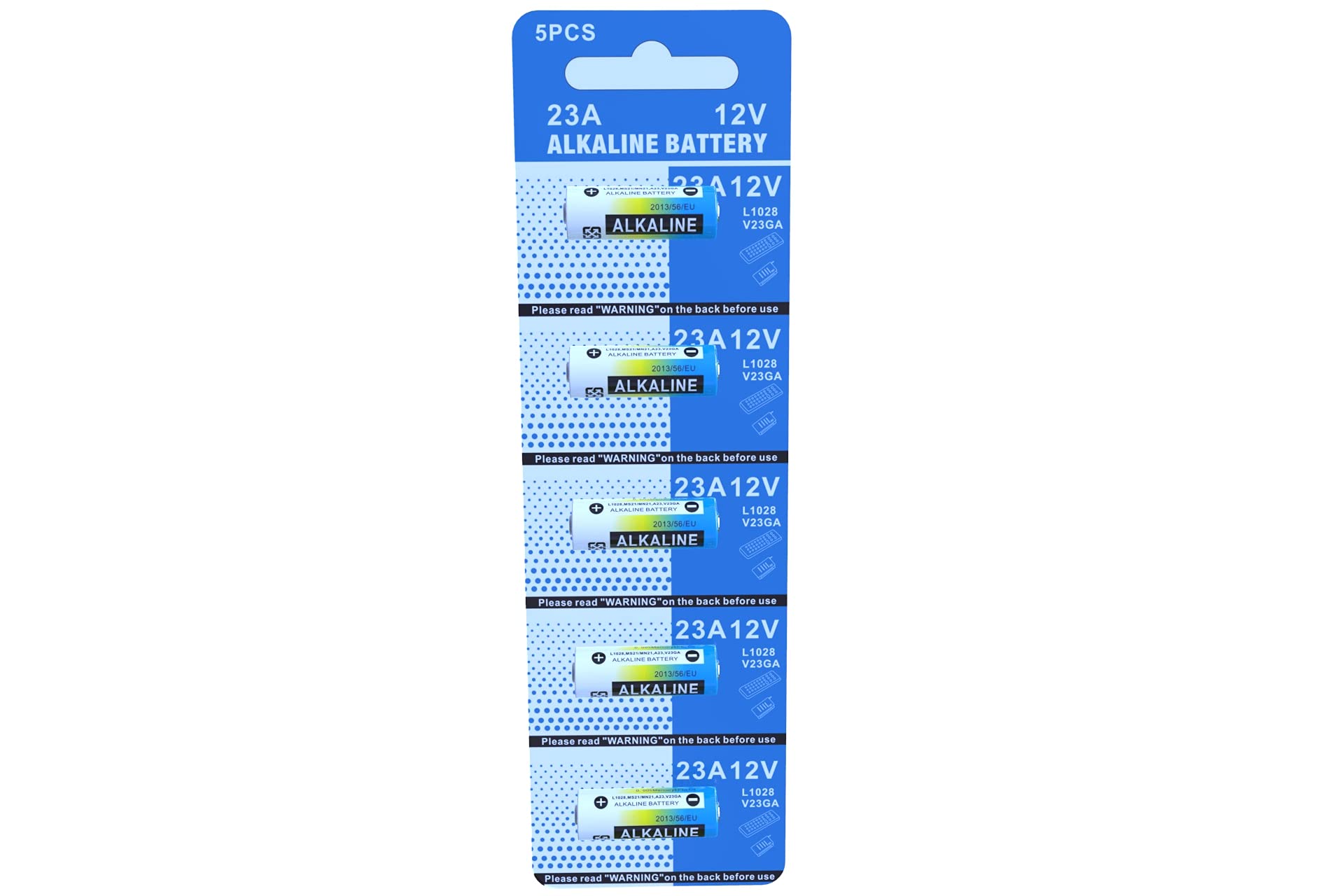 EX-ENEGY 23A A23 21/23 MN21 12V Alkaline Batteries 5 pack for Garage Doors Opener Keyless Entry Doorbells and Alarm Remote