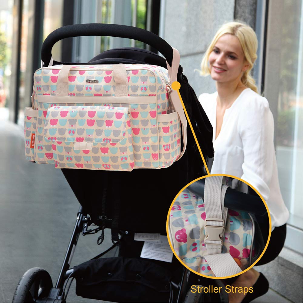 Bellotte Diaper Tote Bags for Girl, Large Capacity, Stylish and Durable