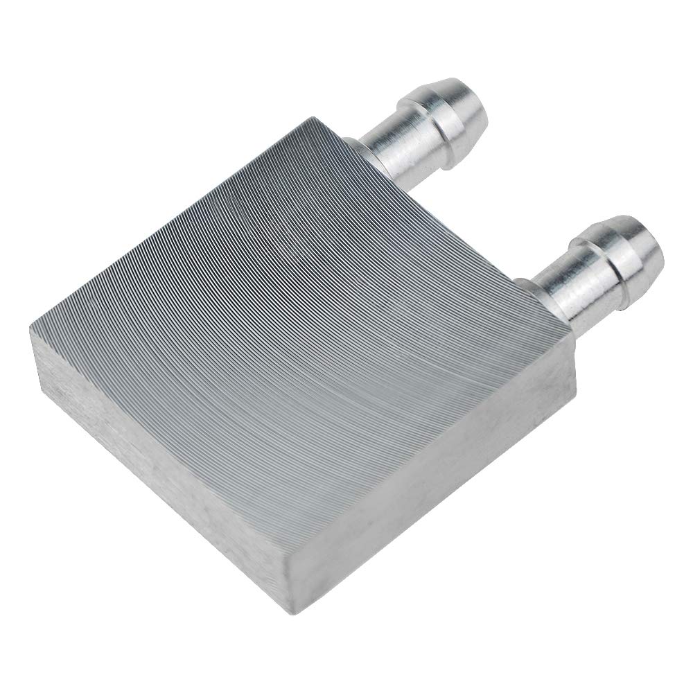 BXQINLENX 2PCS Aluminum Water Cooling Block for Computer PC CPU Graphics Radiator Heatsink (40X40MM)