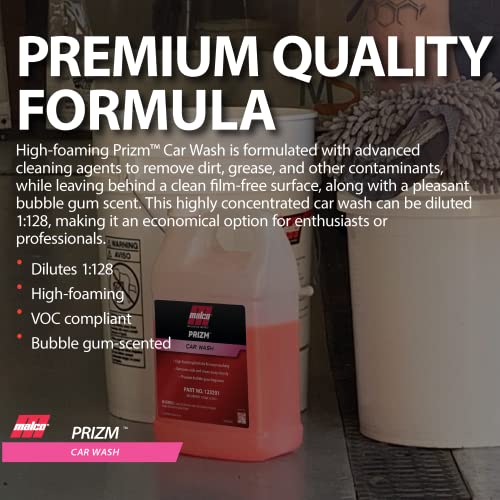 Malco Prizm Car Wash β Hard-Working, High-Foaming Automotive Cleaner/Formulated to Remove Soils and Rinse Away Cleanly/Excellent Cleaning Performance and Value / 1 Gallon (123201)