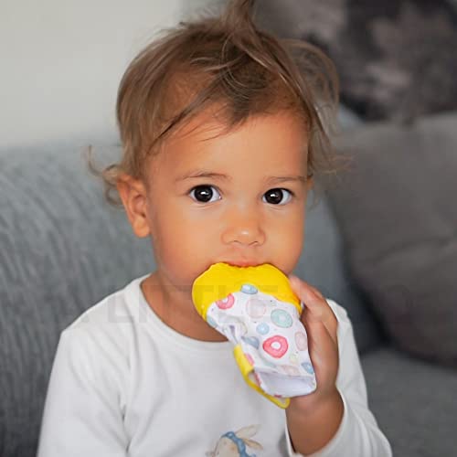 A Little Boo Baby Teething Mitten - Teether Glove - Infants Newborn Teething Toy [2 Pack]