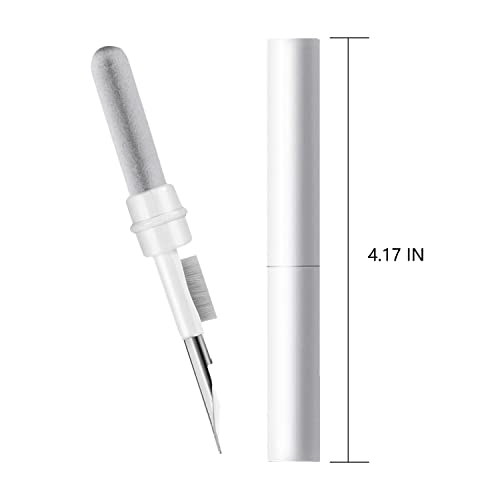 3 in 1 Multifunction Cleaner Kit with Soft Brush for Airpods Pro 1 2 Multi-Function Cleaner Kit Soft Brush for Bluetooth Earphones Case Cleaning Tools for Lego Huawei Samsung MI Earbuds (White)
