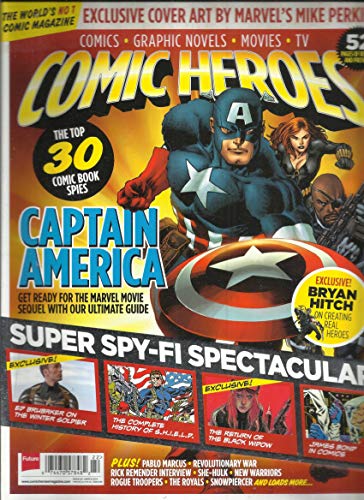 COMIC HEROES MAGAZINE, THE TOP 30 COMIC BOOK SPIES MARCH, 2014 ISSUE 22 (PLEASE NOTE: ALL THESE MAGAZINES ARE PET & SMOKE FREE MAGAZINES. NO ADDRESS LABEL. (SINGLE ISSUE MAGAZINE.)