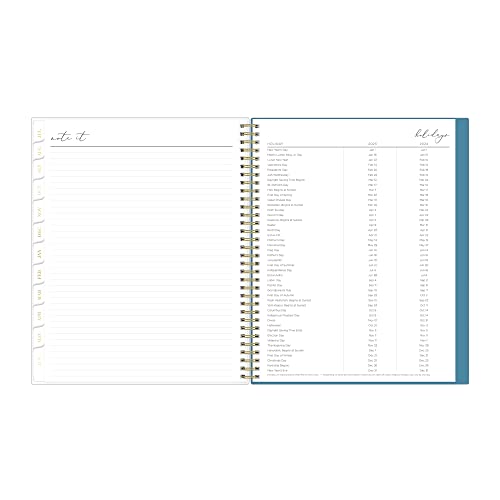 2023-2024 Blue Sky™ Life Note it® CYO Weekly/Monthly Academic Planning Calendar with Notes, 8-1/2" x 11", Bella, July 2023 to June 2024, 142181