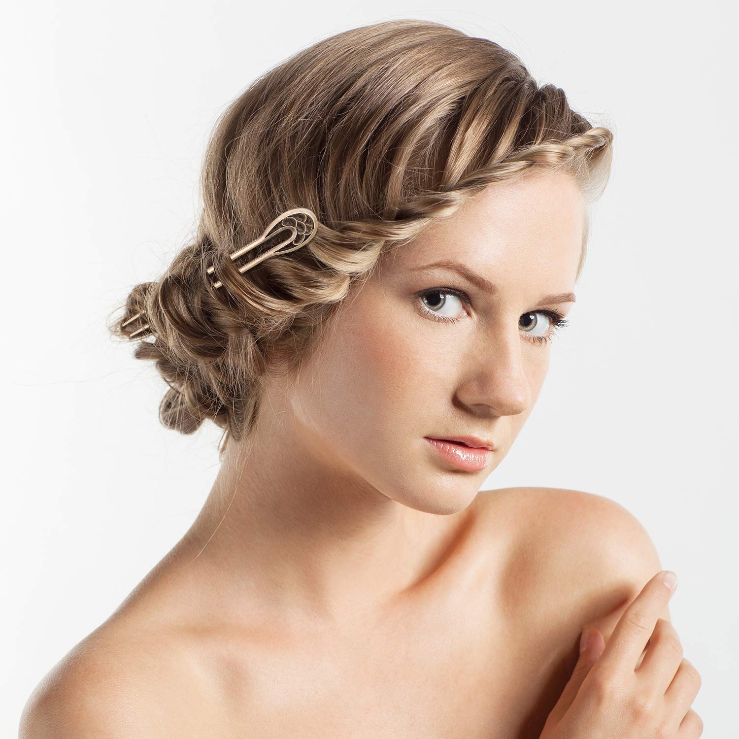 Duufin 22 Pieces Hair Sticks Vintage Chinese Hair Chopstick Retro Hair Fork for Women (Bronze)