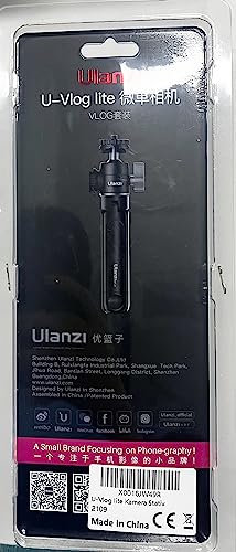 ULANZI Mini Camera Tripod with 360° Ball Head & Cold Shoe, Extendable Small Selfie Stick Tabletop Tripod Stand Handle Grip for Camera iPhone 11 Canon G7X Mark III Sony ZV-1 RX100 VII A6600 Vlogging