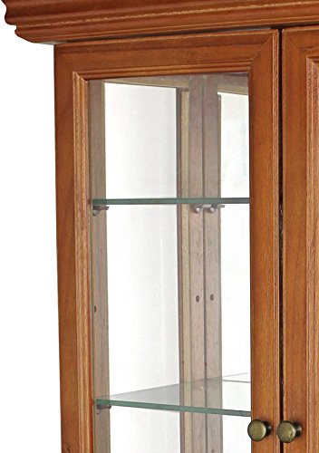 Design Toscano Country Tuscan Wall Curio Display and Storage Cabinet, 20 Inches Wide, 7 Inches Deep, 26 Inches High, Mahogany