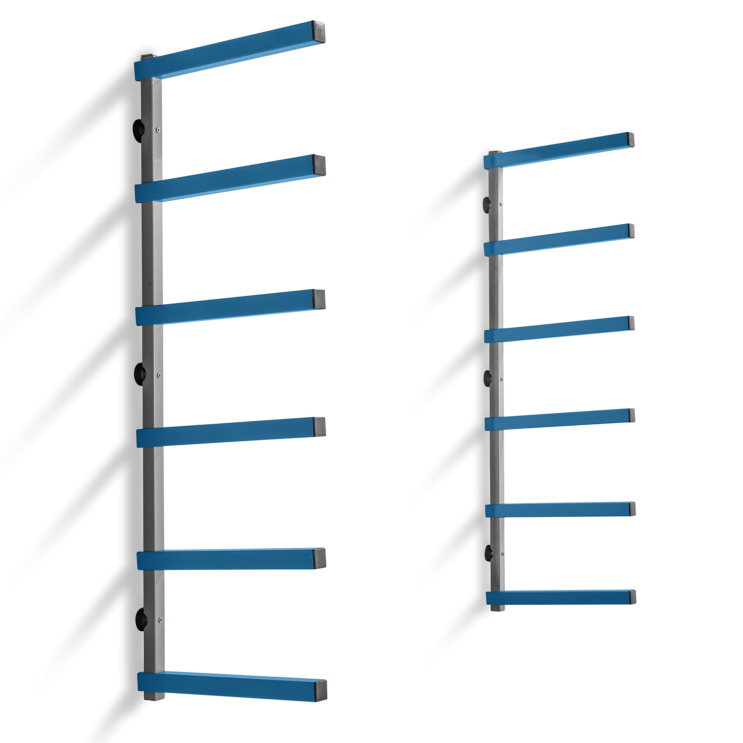 ROCKLER 6-Tier Lumber Storage Racks, Wall Mounting Shop, Basement, or Garage Organizer | Wall Storage Garage Shelf to Keep Lumber, Molding, & More - Workshop Organizers and Storage Hold up to 110 lbs