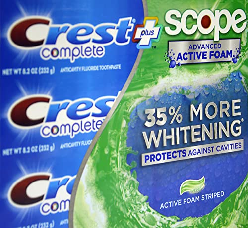 Crest Complete Whitening + Scope Mint Outlast Toothpaste, 5 pk./7.3 oz