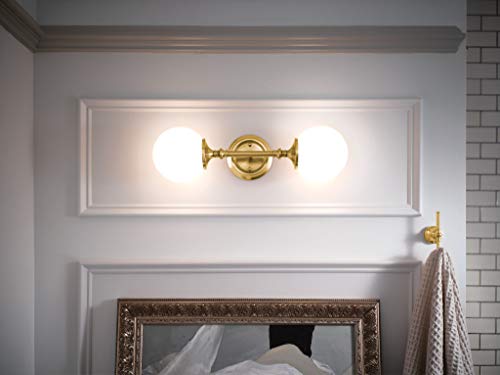 Moen YB0503BG Colinet Traditional Double Robe Hook, Brushed Gold