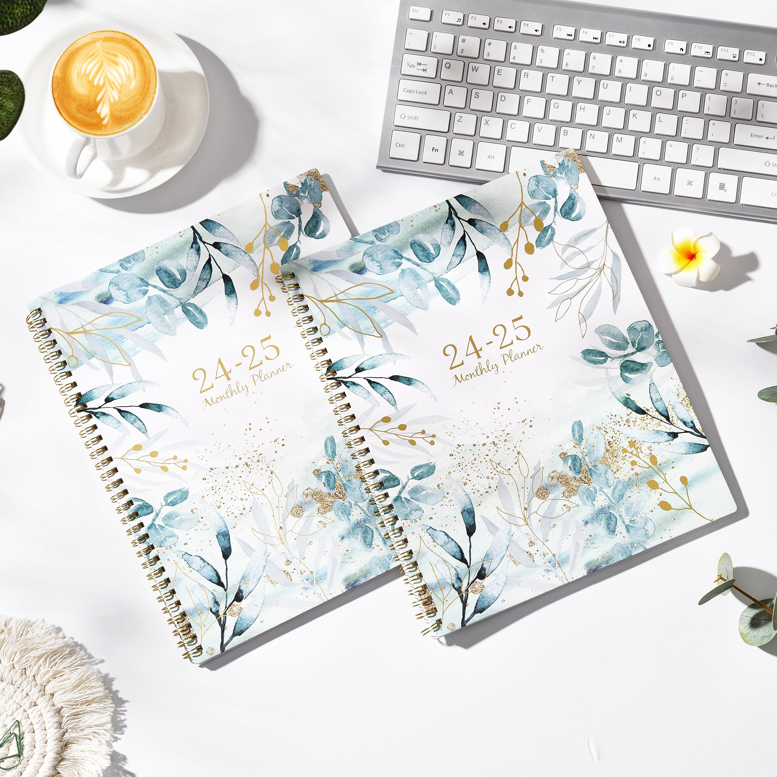 2024-2025 Monthly Planner - Monthly Planner 2024-2025, January 2024 - December 2025, 8.5" x 11", 2 Year Monthly Calendar, Monthly Planner 8.5''x11'' with Monthly Tabs, Double Back Pocket, Large Blocks