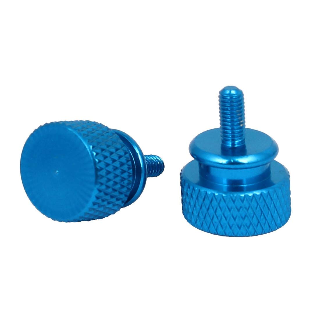 New Lon0167 Computer PC Featured Case Aluminum Alloy reliable efficacy Knurled Thumb Screws Sky Blue M3x7mm 4pcs(id:b40 23 93 c0d)