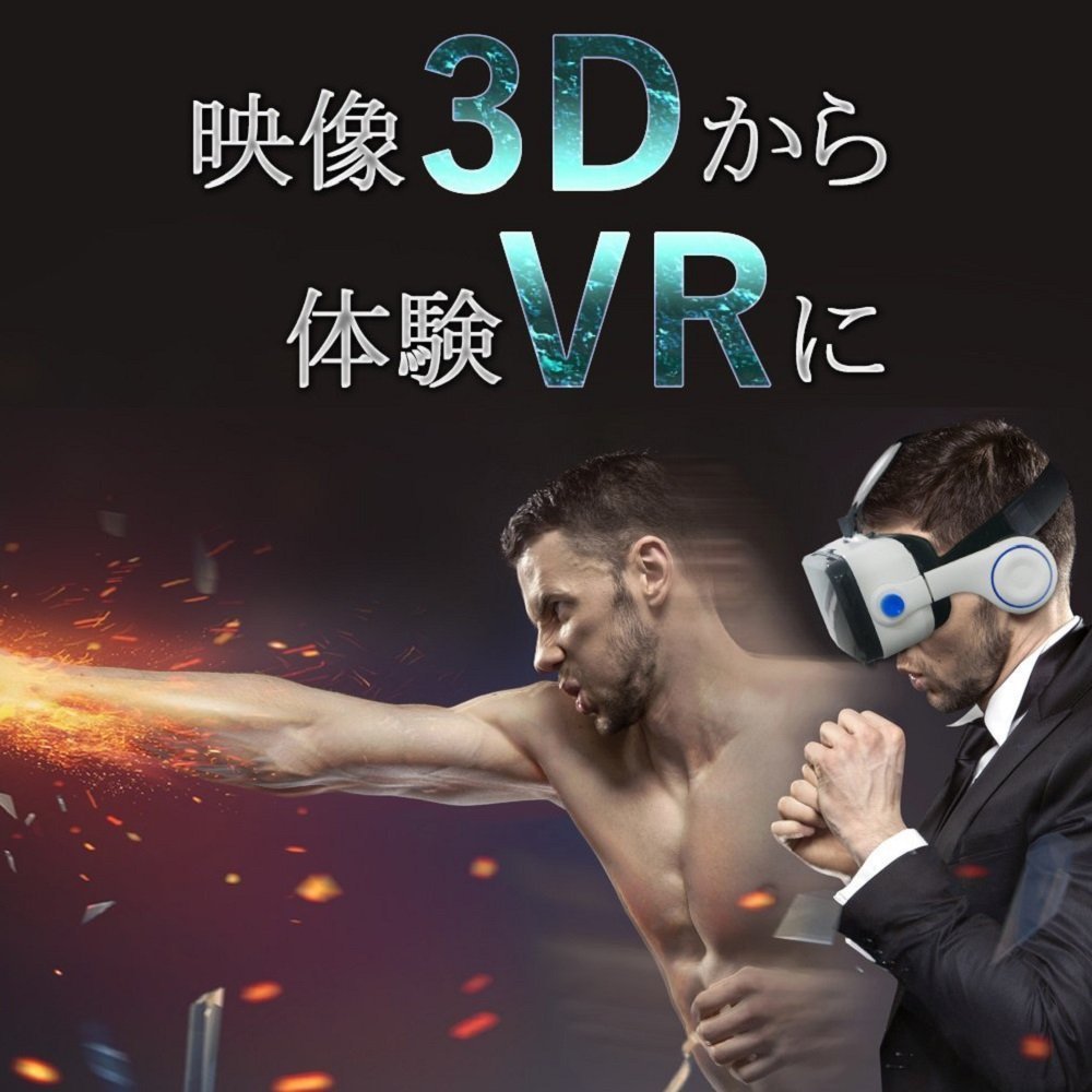 2018 T-PRO VR Goggles Compatible with iOS, Android and Other Phones (White)