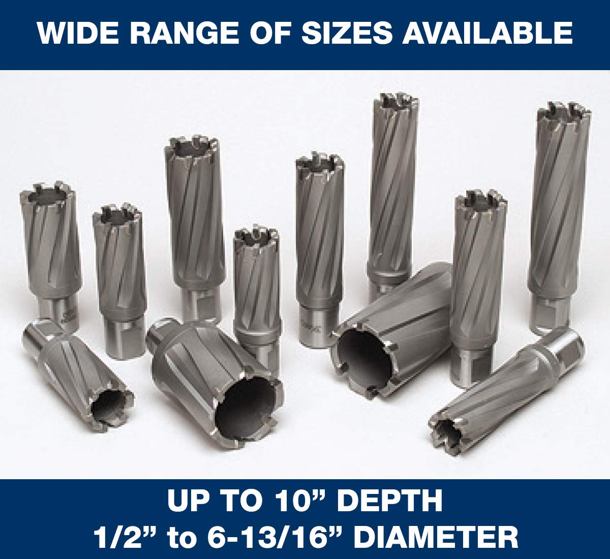 CS Unitec 9-1-138 C TCT Annular Cutter 1-3/16" Dia. X 1" Depth Carbide Tip Cutting Tool Bits for Magnetic Drills/Drill Press 3/4" Weldon Shank for Metal Cutting in Steel, Stainless and More