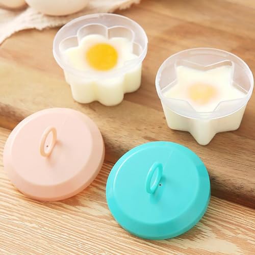 4 Pack Egg Poacher with Brush Egg Cooker Hard Boiled Eggs without Shell Egg Poaching Cups Egg Boiler Egg Maker For Breakfast Sandwiches