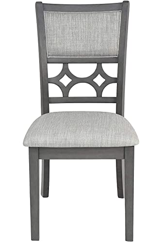 New Classic Furniture Mitchell 5-Piece Dining Set with 1 Table and 4 Chairs, Gray