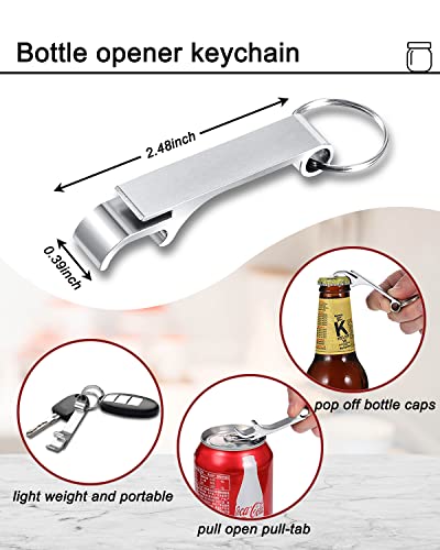4 Pack Jar Opener for Weak Hands,Jar Opener for Seniors with Arthritis,with 5 in 1 Bottle Opener, 4 in 1 Can Opener, Jar Gripper Pad and Bottle Opener Keychain (White green)