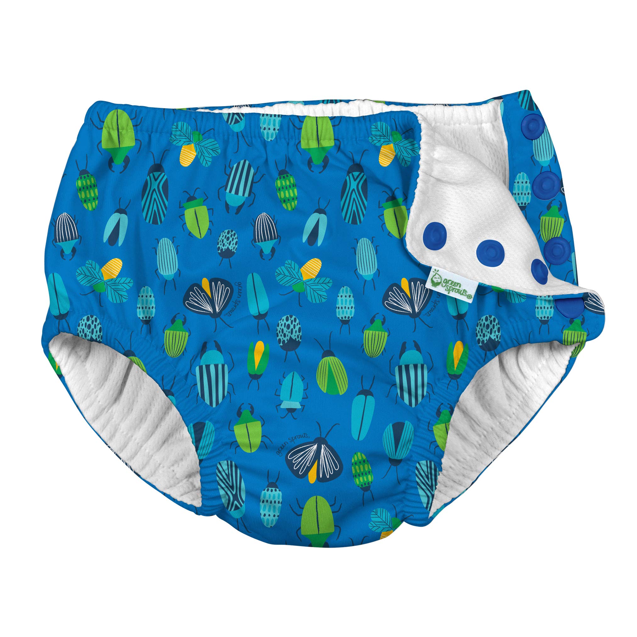 i Play Boys Reusable Absorbent Baby Swim Diapers Blue Buglife 12 Months