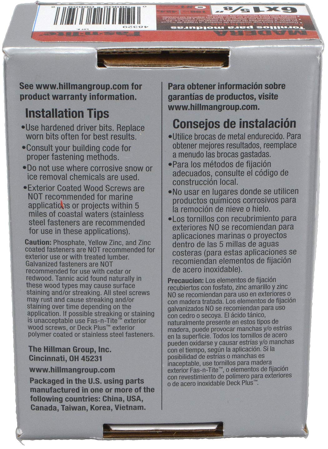 Fas-n-Tite 48329 Trim Screws, Black 0.625 inches
