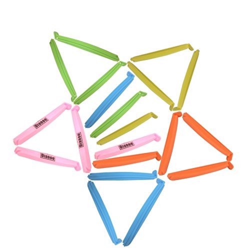 Dianoo 20PCS Food Sealing Clips for Kitchen, Seal Sealing Bag Clips, 11.5CM (Random Colors)