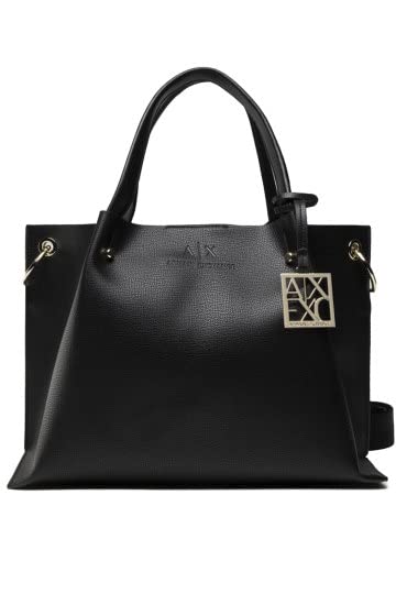 A|X ARMANI EXCHANGE womens Bag Shopping Zip Top, Black, O S US