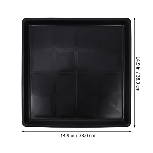 Crate Pans Pet Training Trays 2Pcs Pet Proof Plastic Pan, Pet Cage Accessories Replacement Trays for Cat Cages Easy- to- Clean Plastic Trays for Cat Cages- Black Replacement Pan Pet Pet Tray