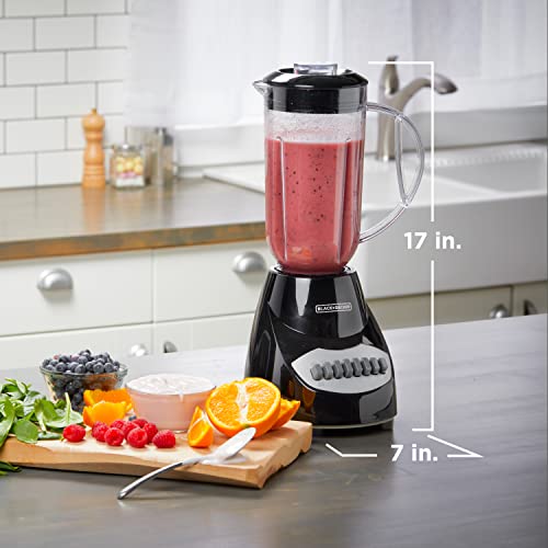 BLACK+DECKER Crush Master 10-Speed Blender, Black, BL2010BP