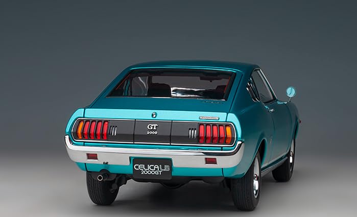 1973 Celica Liftback 2000GT (RA25) RHD (Right Hand Drive) Turquoise Blue Metallic 1/18 Model Car by Autoart 78767