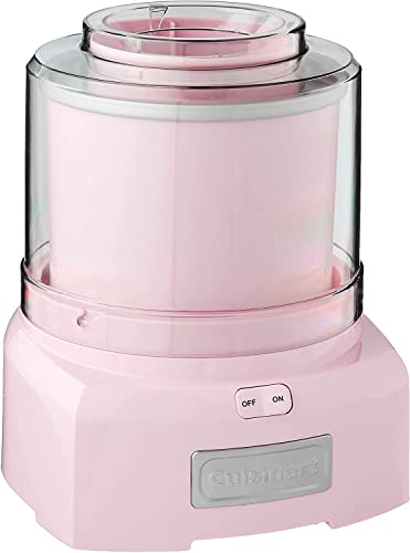 Cuisinart ICE-21PK Frozen Yogurt - Ice Cream & Sorbet Maker, Pink, 1.5 Quart