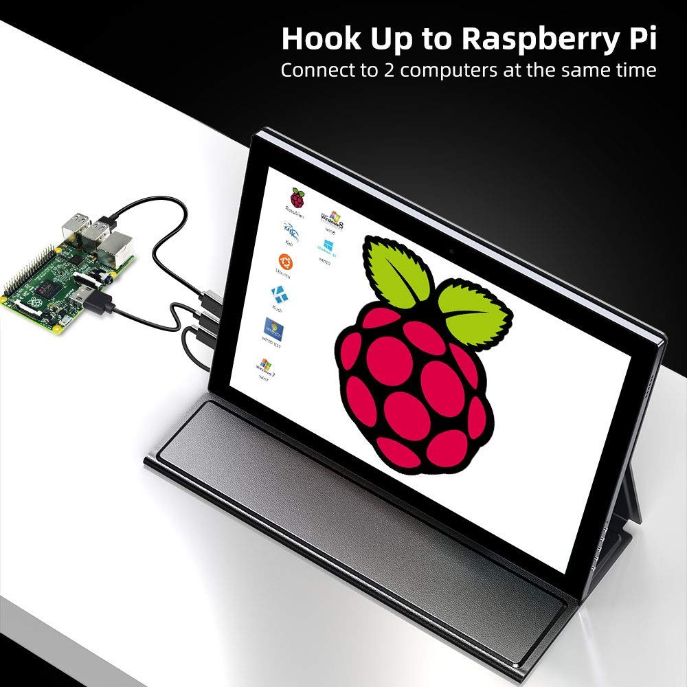 EVICIV Portable Monitor Touchscreen, 12.3β Touchscreen Display 1920x1280, 1200:1, 100% sRGB, 300 Nits Brightness Ultrawide IPS Portable Computer Monitor for Laptop/Gaming/Raspb Pi/Phone